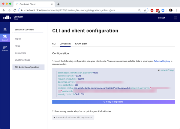 Messing around with Apache Kafka using the Confluent Cloud free trial ...