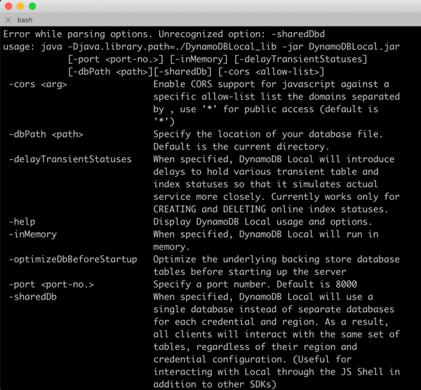 Trying out local emulators for the cloud-native databases from AWS ...